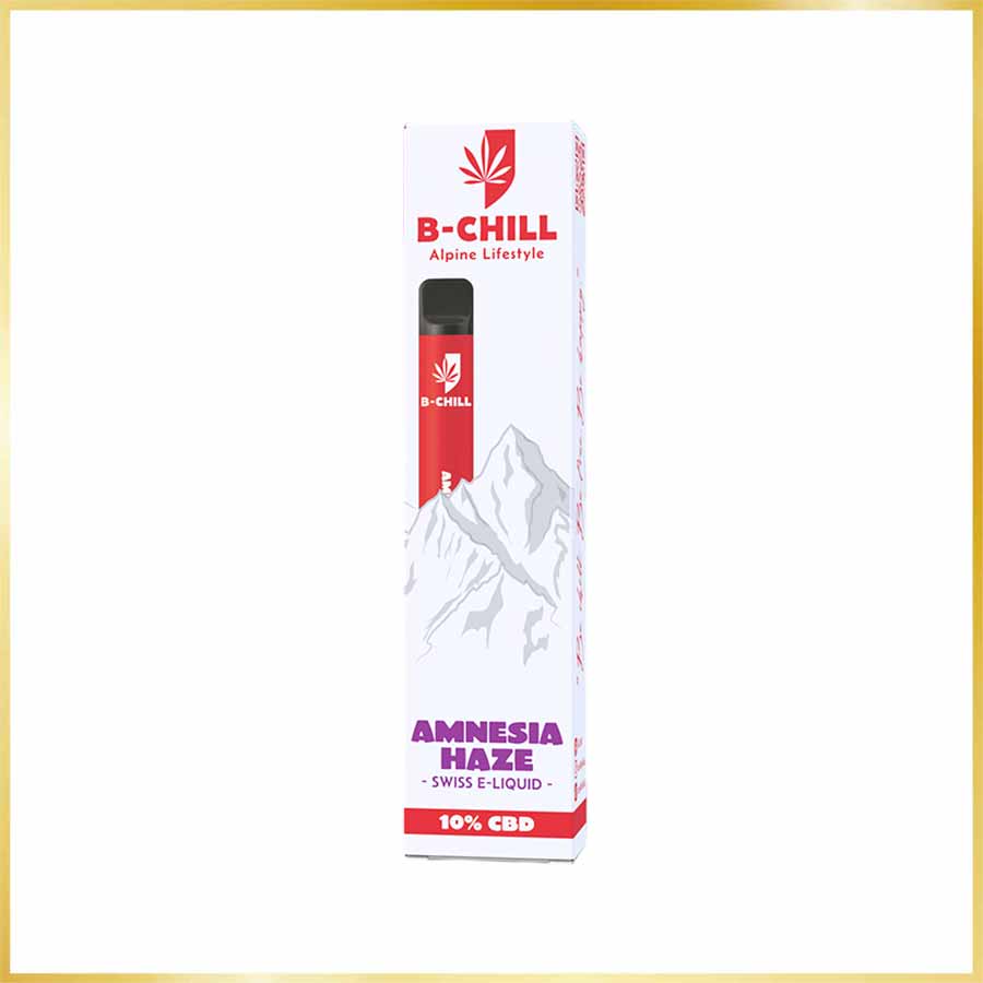 B-Chill - Amnesia Haze | vape 10% de CBD sans nicotine