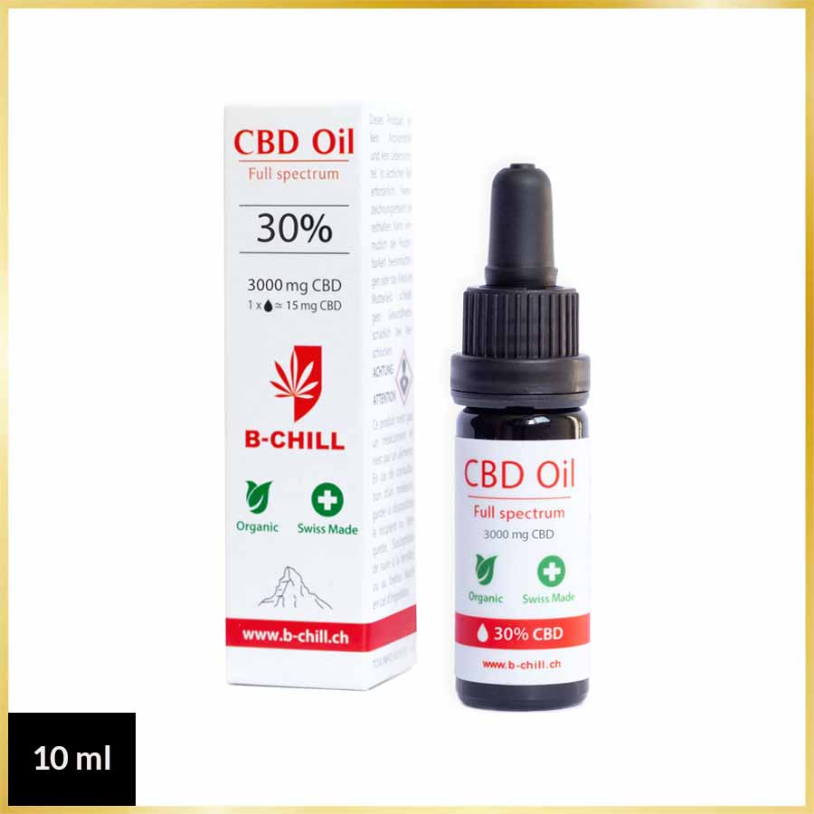 Huile de CBD 30% - B-Chill contenant du THC (full spectrum)