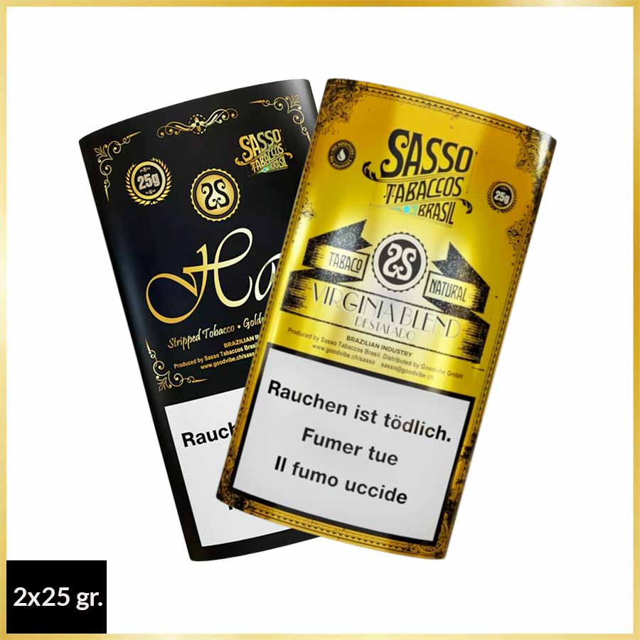 Sasso - Virginia + Hash | pack de tabac à rouler