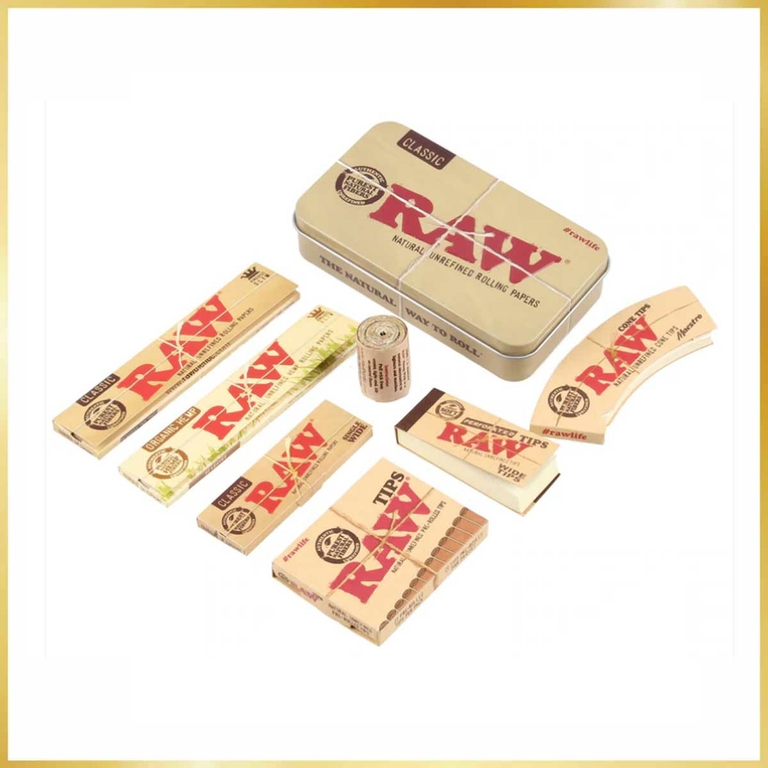 Raw Starter Box Set - Kit de filtres et papiers à rouler