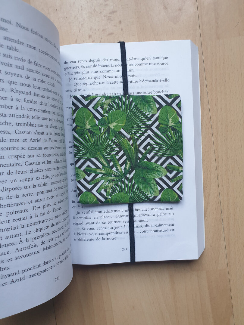 Marque-pages élastique tissu rigide – 2 formats