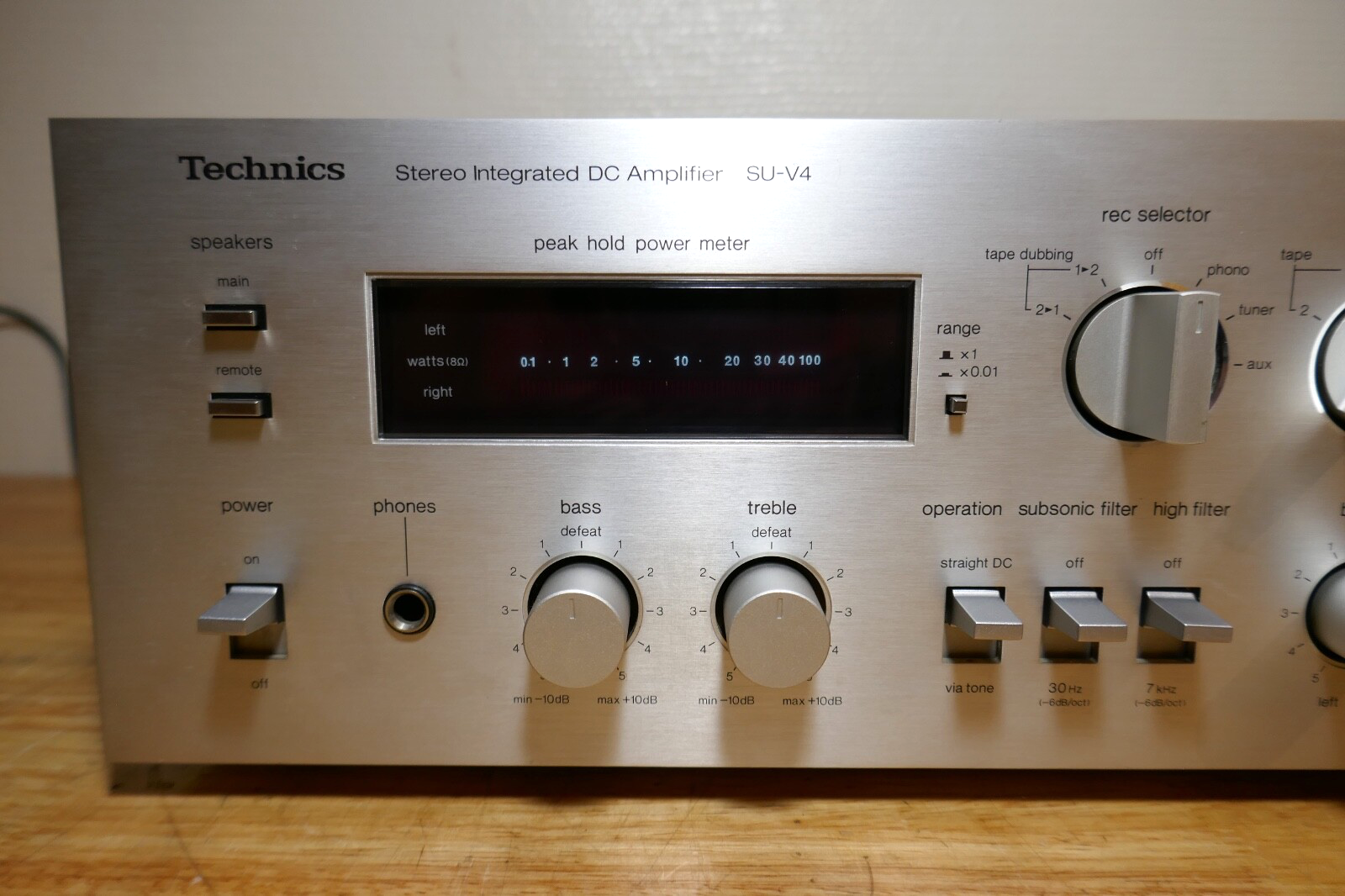 AMPLIFICATEUR TECHNICS STEREO DC INTEGRATED AMPLIFIER SU-V4 / VINTAGE ...