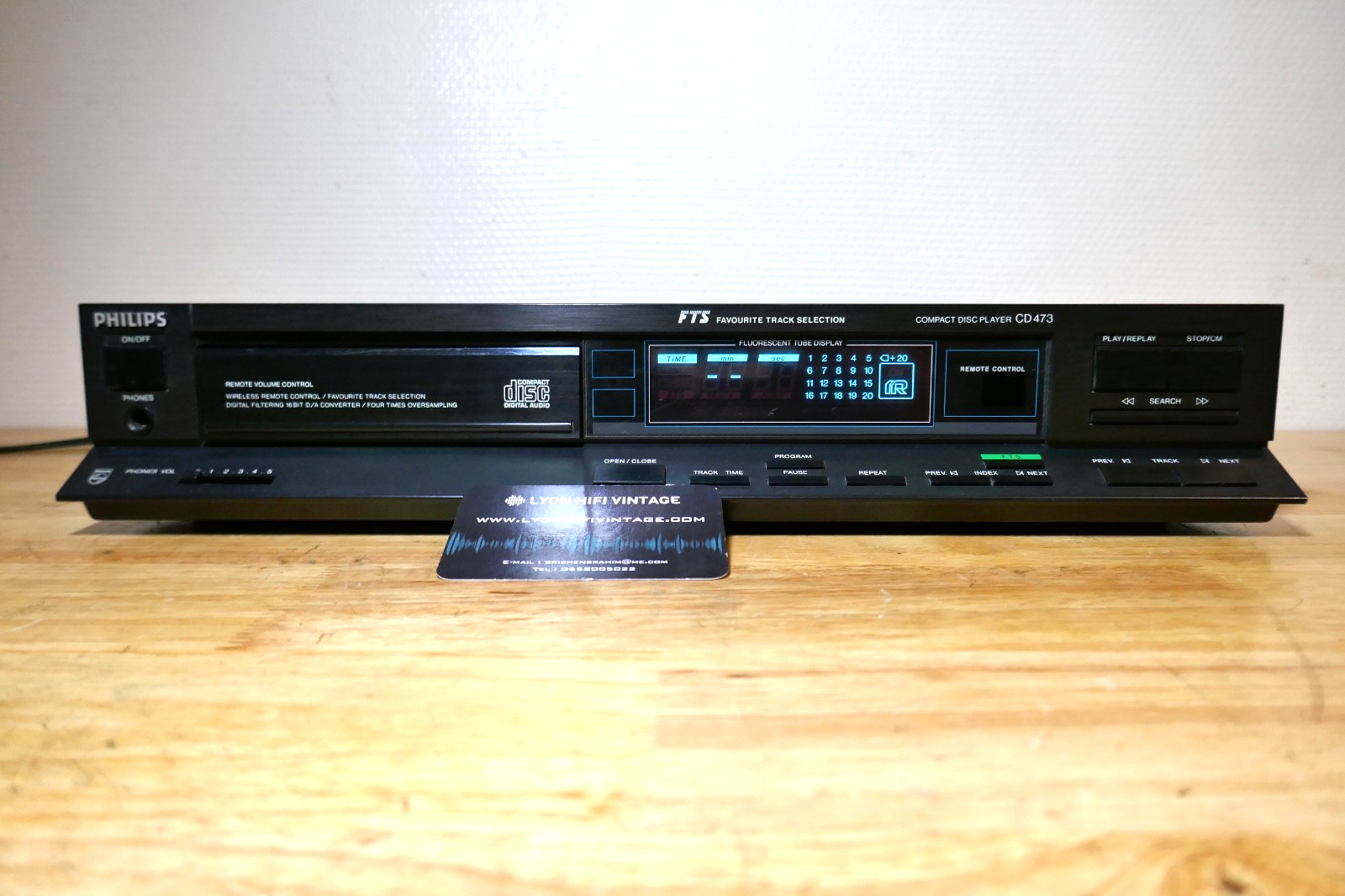 LECTEUR COMPACT DISC PLAYER PHILIPS CD 473 / VINTAGE HIFI USED - HIFI ...