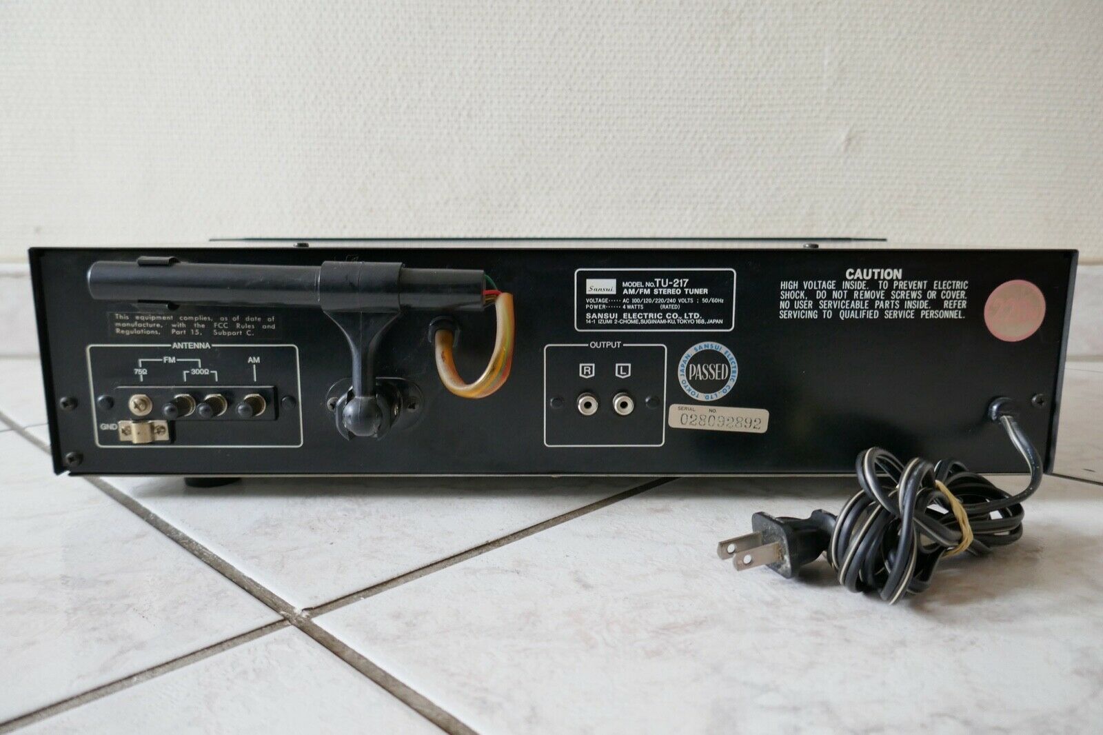 TUNER RADIO SANSUI AM/FM STEREO TUNER TU-217 / VINTAGE TUNER RADIO HIFI ...