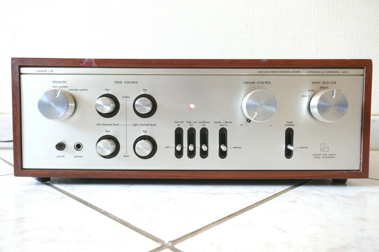 AMPLIFICATEUR LUXMAN SOLID STATE STEREO INTEGRATED AMPLIFIER L-30 ...