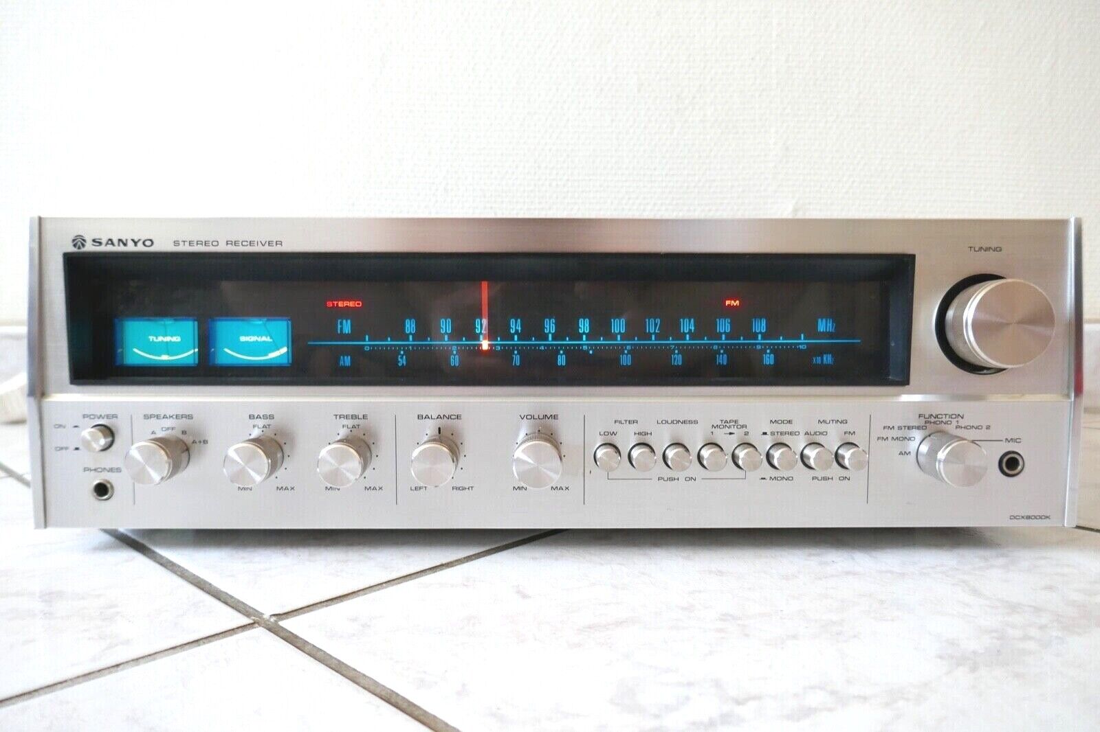 AMPLIFICATEUR SANYO STEREO RECEIVER DCX8000K / VINTAGE RECEIVER - HIFI ...