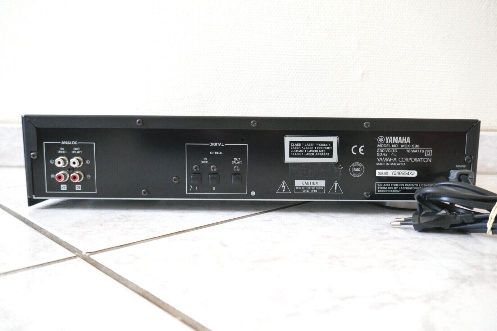 LECTEUR YAMAHA NATURAL SOUND MINIDISC RECORDER MDX-596 / VINTAGE HIFI ...