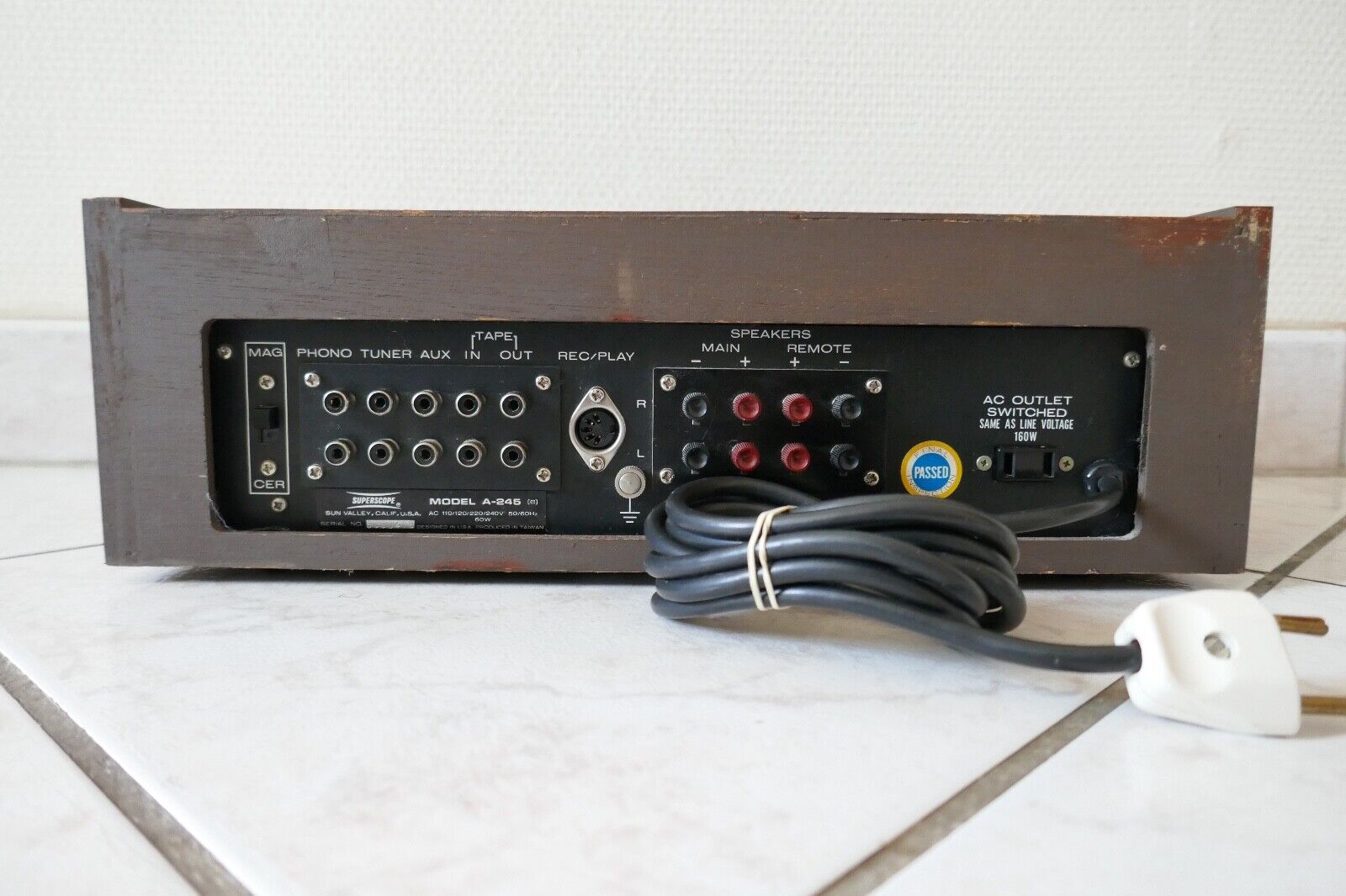 AMPLIFICATEUR SUPERSCOPE MODEL A-245 / AMPLIFIER HIFI VINTAGE - HIFI ...