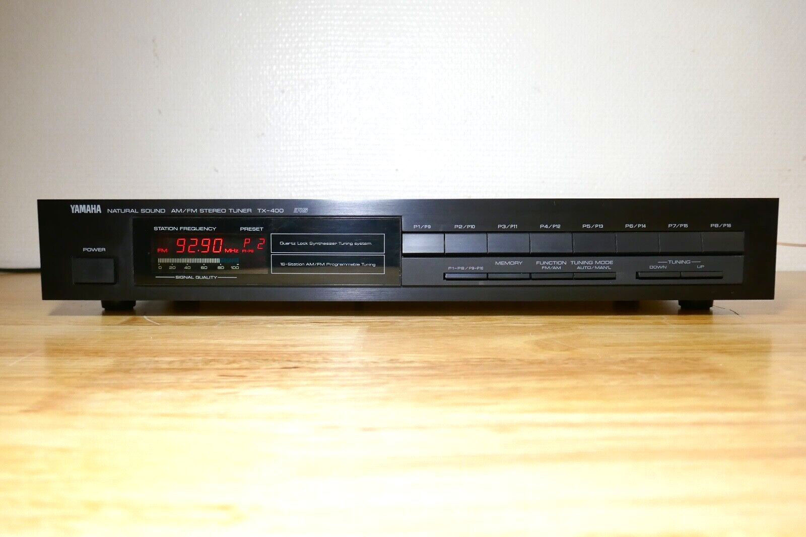 TUNER RADIO YAMAHA NATURAL SOUND AM/FM STEREO TUNER TX-400 / VINTAGE ...