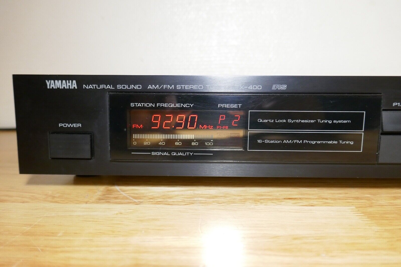 TUNER RADIO YAMAHA NATURAL SOUND AM/FM STEREO TUNER TX-400 / VINTAGE ...