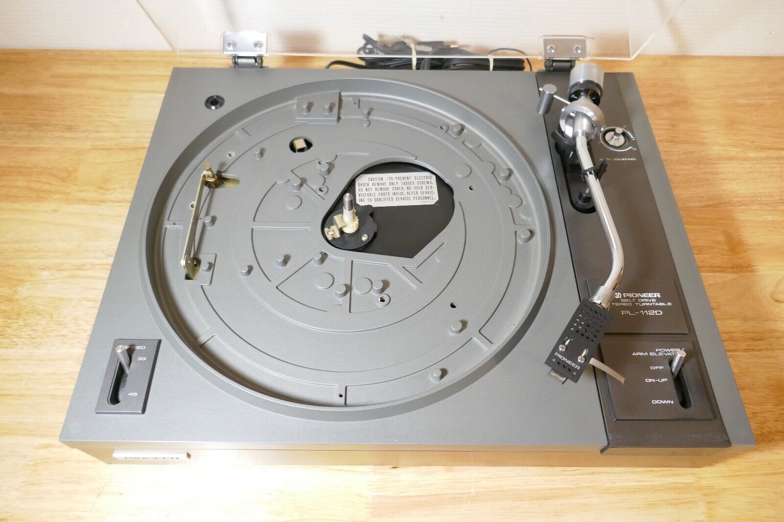 PLATINE VINYLE TOURNE DISQUE PIONEER BELT DRIVE PL-112D VINTAGE ... PLATINE VINYLE TOURNE DISQUE PIONEER BELT DRIVE PL-112D VINTAGE ...
