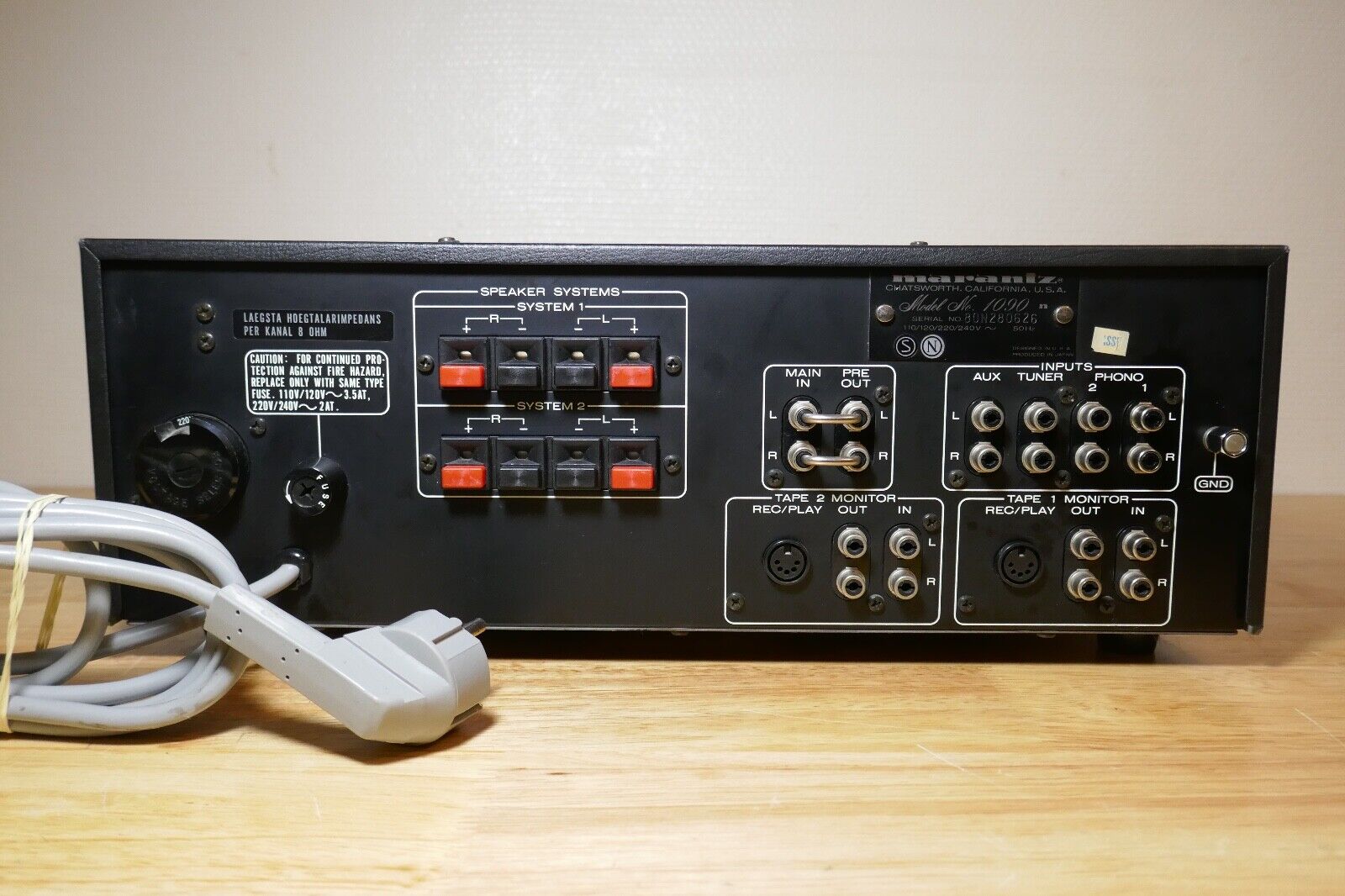 AMPLIFICATEUR MARANTZ CONSOLE STEREO AMPLIFIER MODEL 1090 HIFI ...