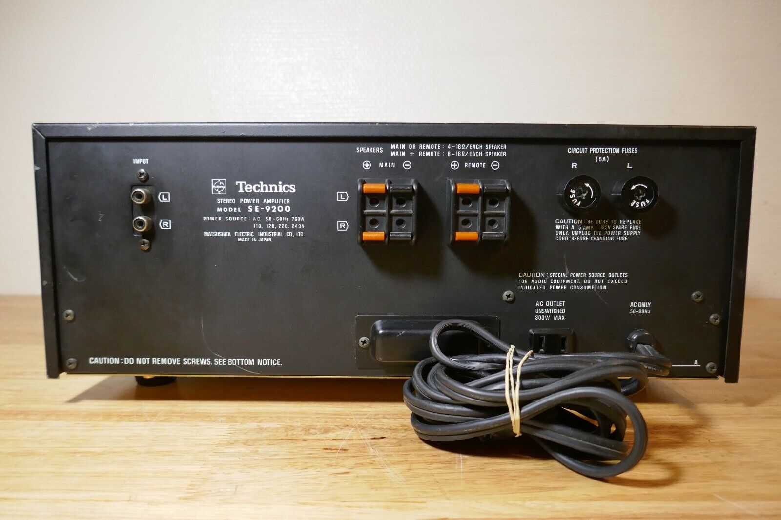 AMPLIFICATEUR TECHNICS STEREO POWER AMPLIFIER SE-9200 / VINTAGE ...