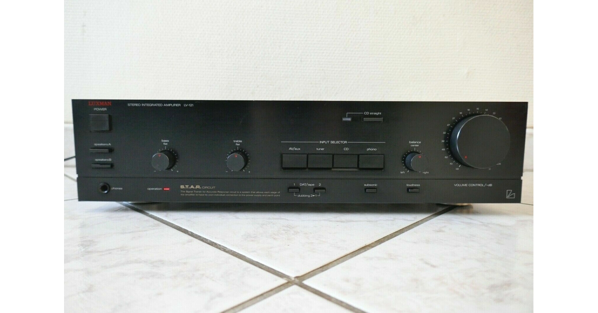 AMPLIFICATEUR LUXMAN STEREO INTEGRATED AMPLIFIER LV-121 / VINTAGE ...