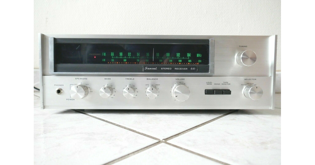 AMPLIFICATEUR SANSUI STEREO RECEIVER 441 / VINTAGE SANSUI AMPLIFIER ...