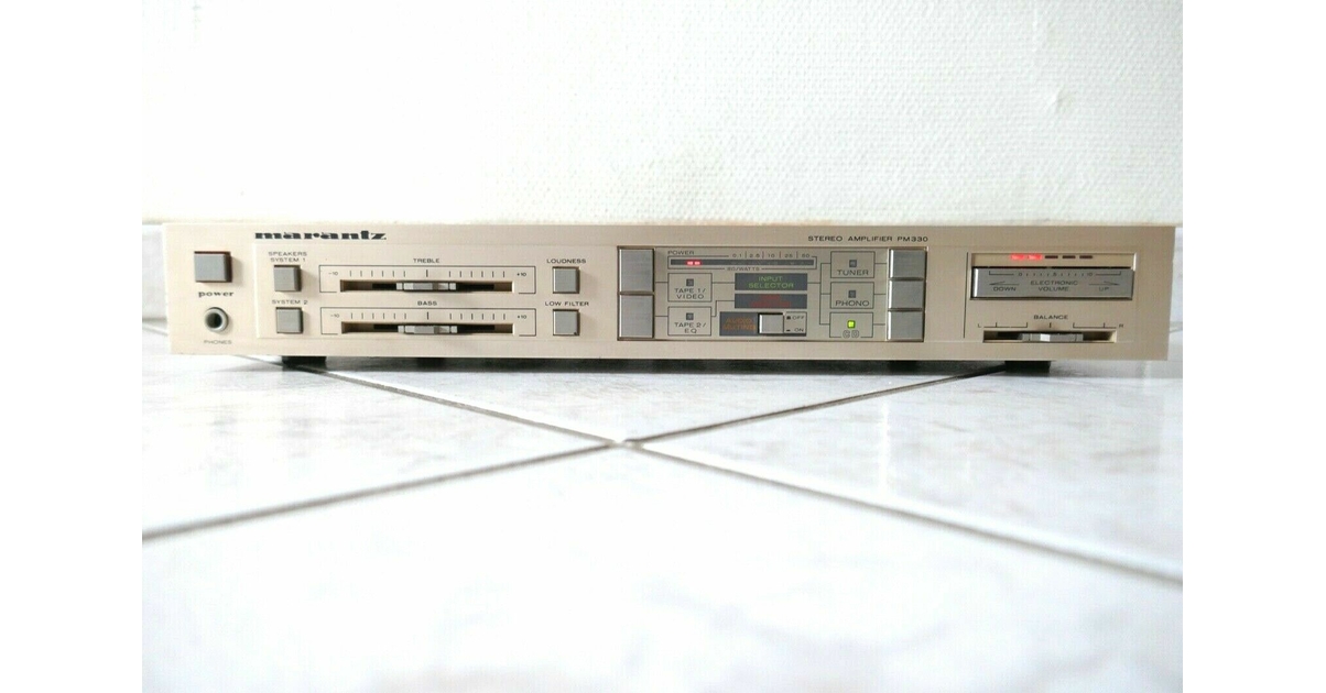 AMPLIFICATEUR MARANTZ STEREO AMPLIFIER PM330 / VINTAGE AMPLIFIER - HIFI ...
