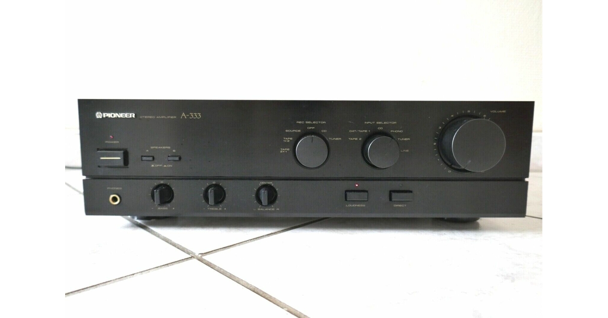 AMPLIFICATEUR PIONEER STEREO AMPLIFIER A-333 / HIFI AMPLIFIER VINTAGE ...