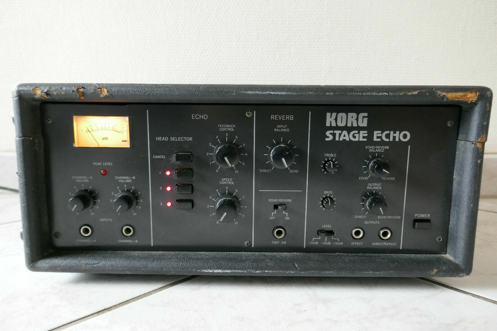 SUPERBE EFFET VINTAGE KORG STAGE ECHO SE-300 / USED KORG EFFECT ECHO ...