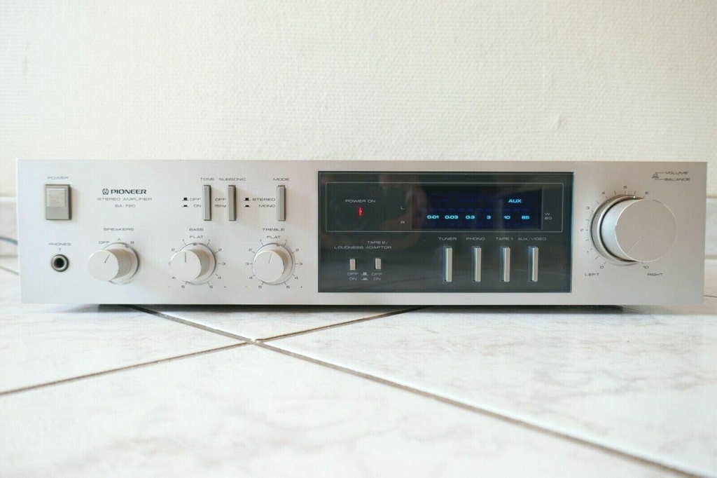 AMPLIFICATEUR PIONEER STEREO AMPLIFIER SA-720 / HIFI AMPLIFIER VINTAGE ...