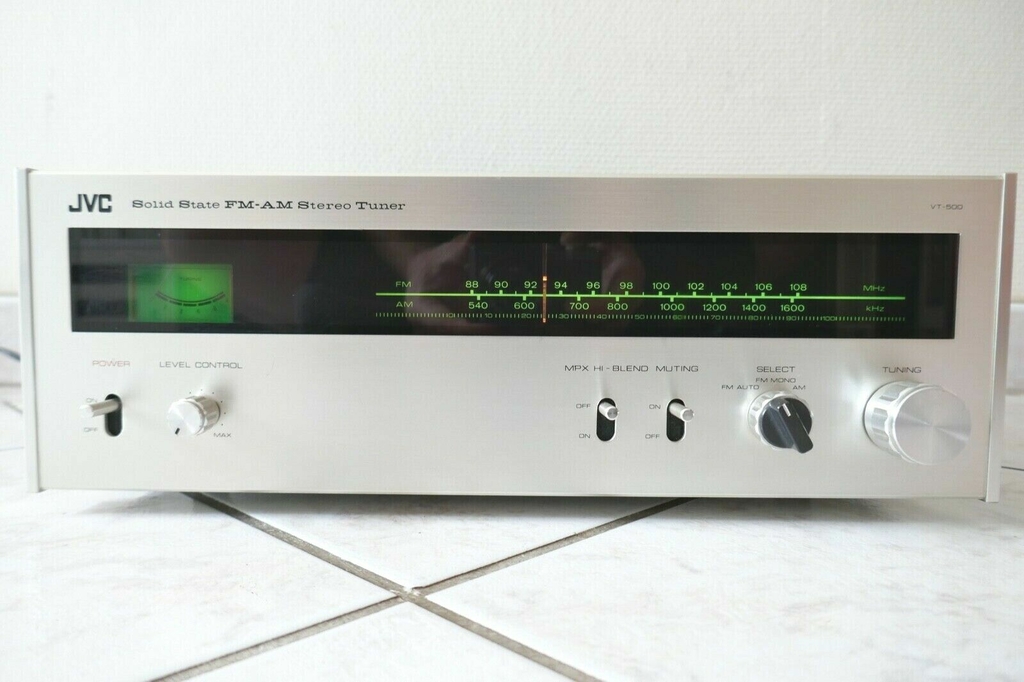 TUNER RADIO JVC SOLID STATE FM-AM STEREO TUNER VT-500 / VINTAGE TUNER ...