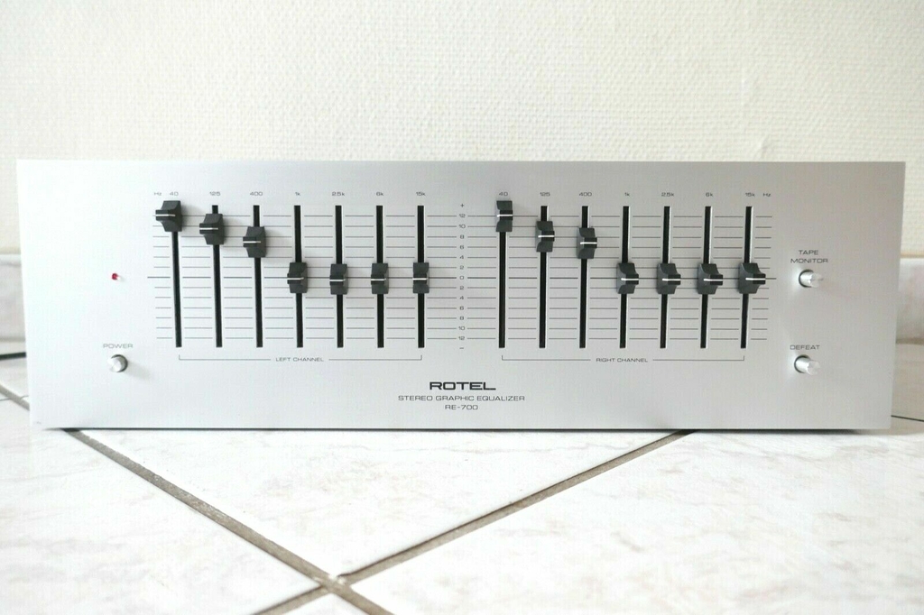 EQUALISEUR EGALISEUR ROTEL STEREO GRAPHIC EQUALIZER RE-700 / VINTAGE ...