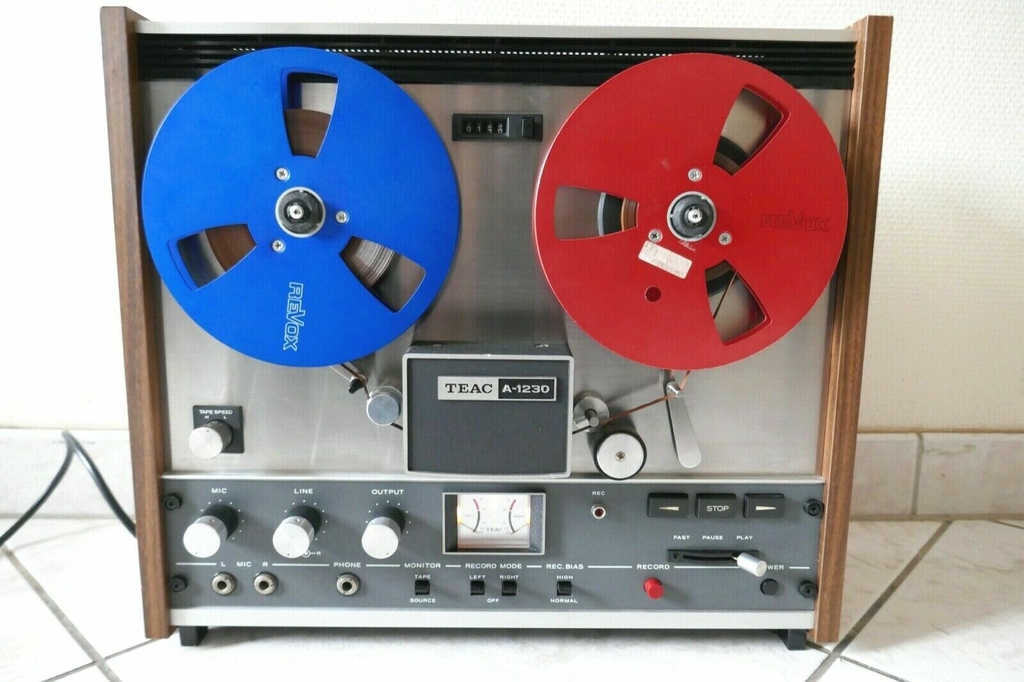 MAGNETOPHONE ENREGISTREUR LECTEUR A BANDE TEAC A-1230 VINTAGE TAPE ...