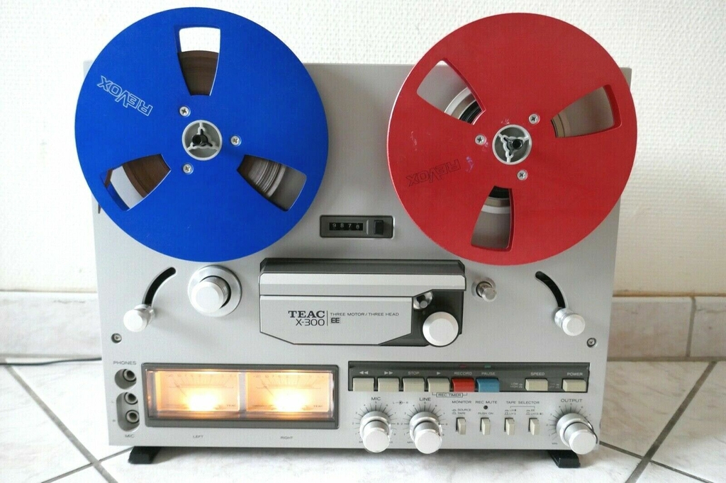 MAGNETOPHONE ENREGISTREUR LECTEUR A BANDE TEAC X-300 VINTAGE TAPE ...