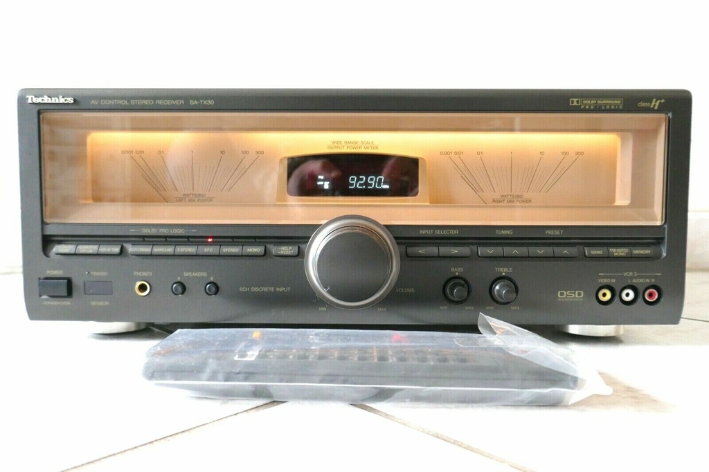 AMPLIFICATEUR TECHNICS AV CONTROL STEREO RECEIVER SA-TX30 / VINTAGE ...