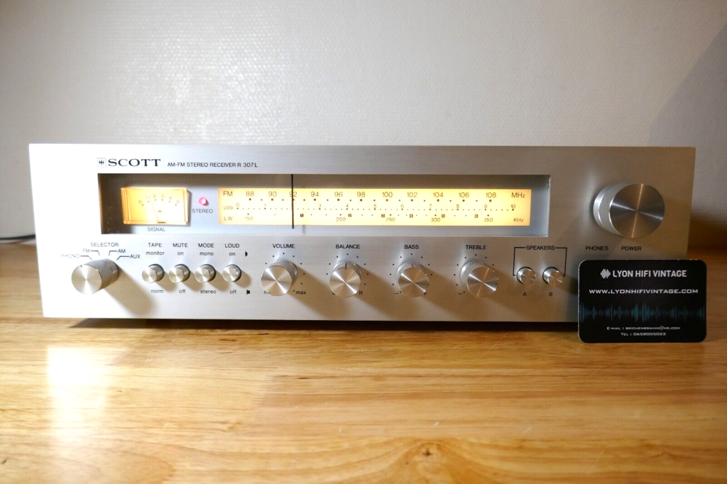 AMPLIFICATEUR SCOTT AM-FM STEREO RECEIVER R 307 L / VINTAGE AMPLIFIER ...