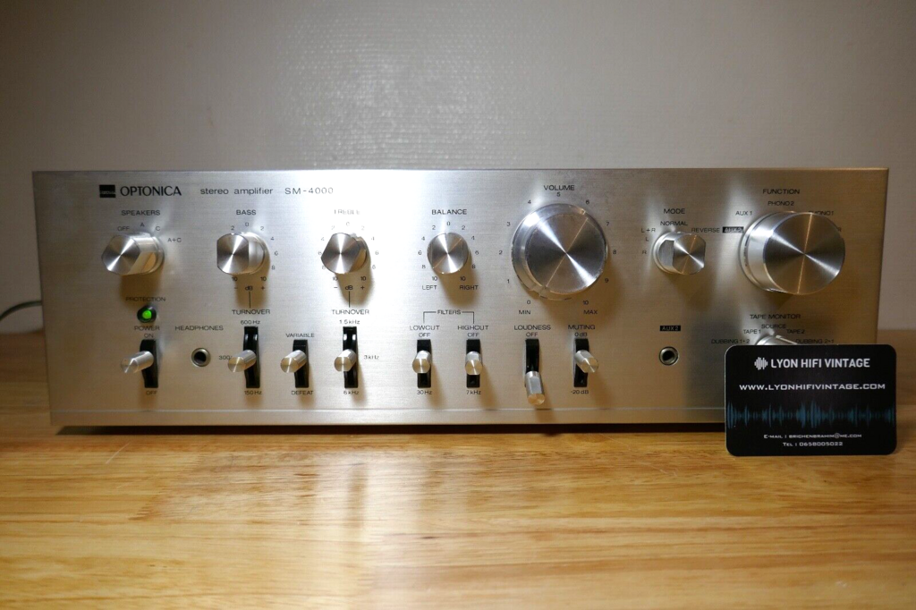 AMPLIFICATEUR SHARP OPTONICA STEREO AMPLIFIER SM-4000 / VINTAGE ...