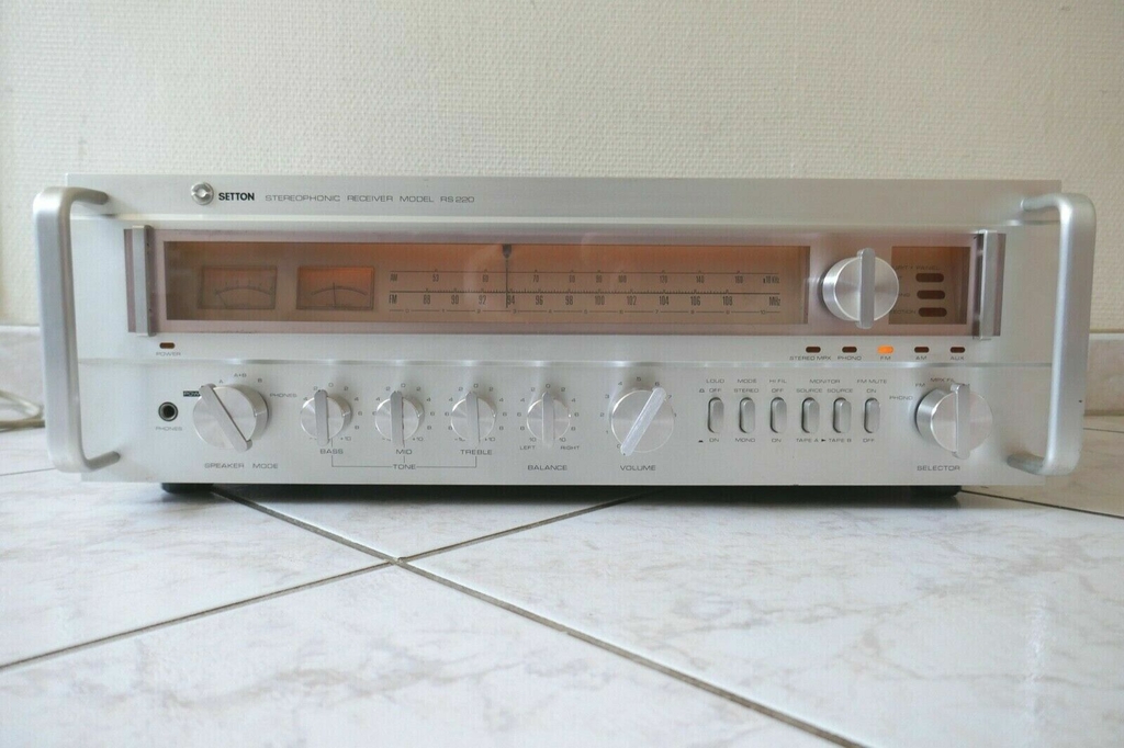 AMPLIFICATEUR SETTON STEREOPHONIC RECEIVER MODEL RS 220 / VINTAGE ...