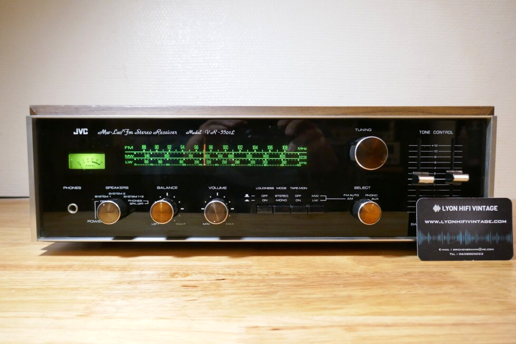 AMPLIFICATEUR JVC MW-LW/FM STEREO RECEIVER MODEL VR-5501L / VINTAGE ...