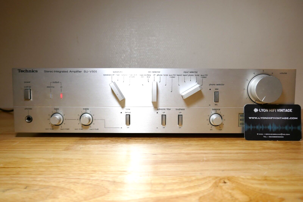 AMPLIFICATEUR TECHNICS STEREO INTEGRATED AMPLIFIER SU-V505 / VINTAGE AMPLIFIER - HIFI / SON ...