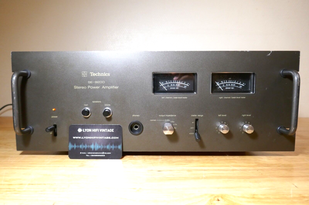 AMPLIFICATEUR TECHNICS STEREO POWER AMPLIFIER SE-9200 / VINTAGE ...