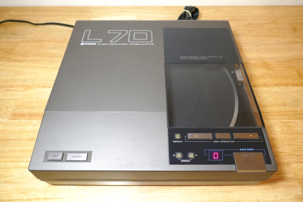 PLATINE VINYLE HITACHI DD LINEAR TURNTABLE HT-L70 / VINTAGE TURNTABLE ...