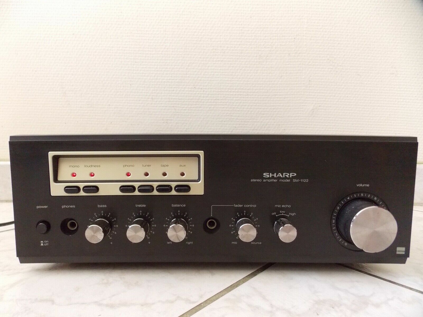 AMPLIFICATEUR SHARP STEREO AMPLIFIER SM-1122 / VINTAGE AMPLIFIER - HIFI ...