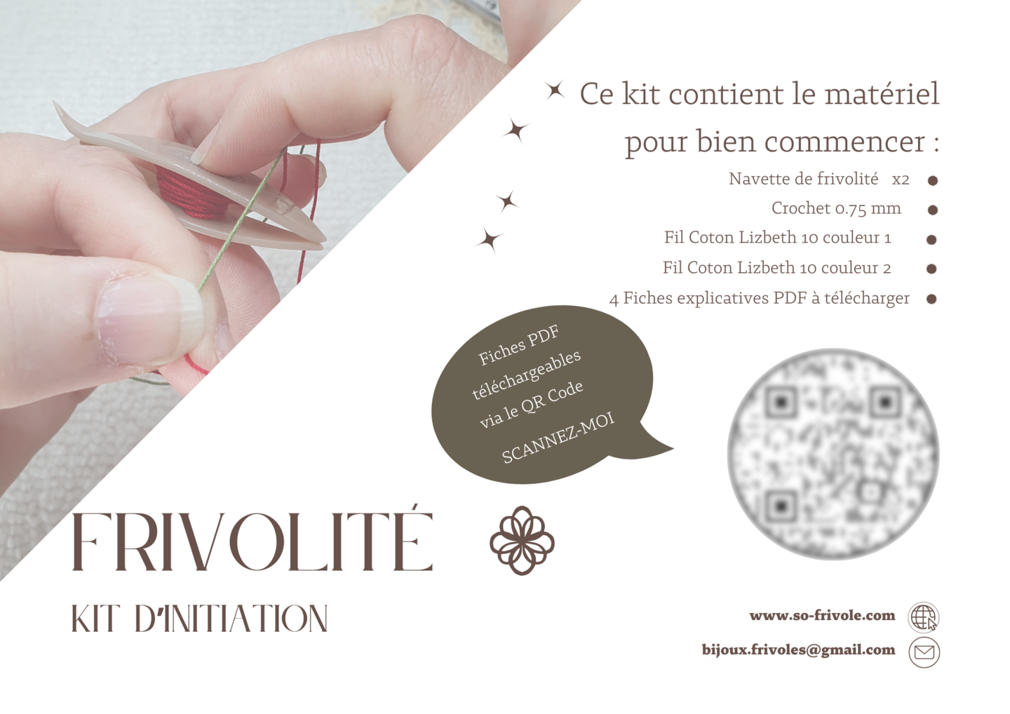 Box d'initiation à la frivolité aux navettes - SO frivole