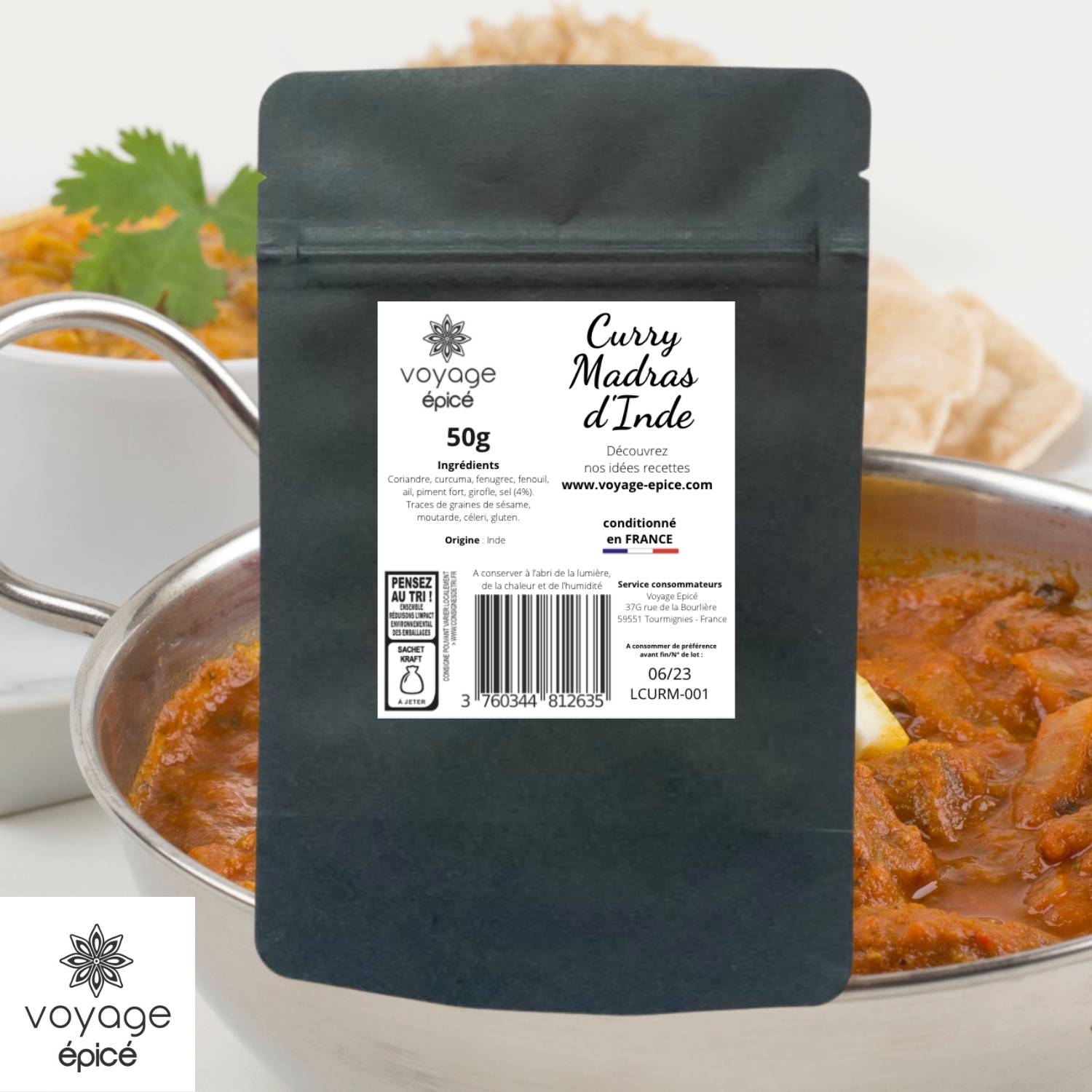 Curry Madras - Achat au poids, origine, composition et cuisine