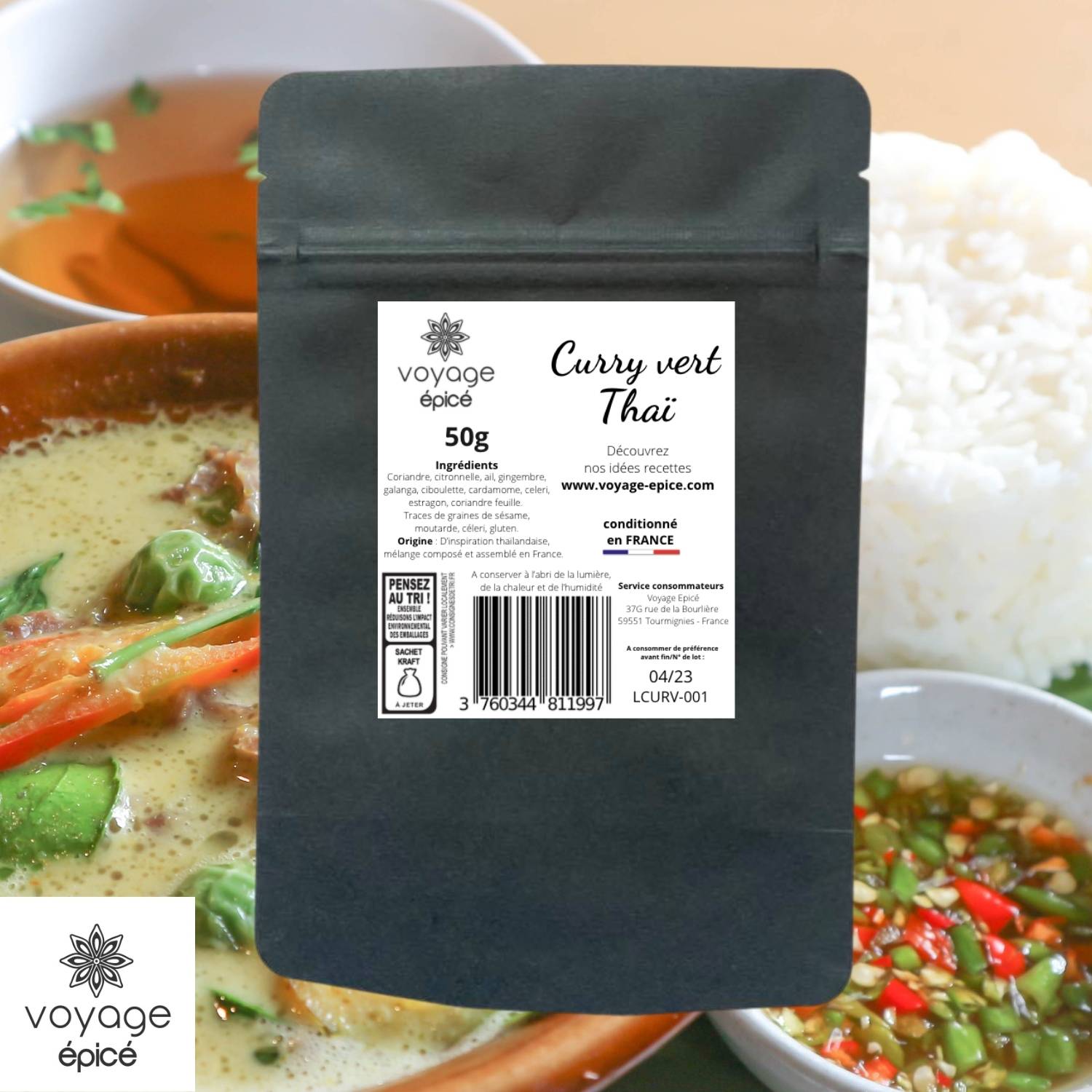 Curry vert thaï - Achat au poids, origine, composition et cuisine