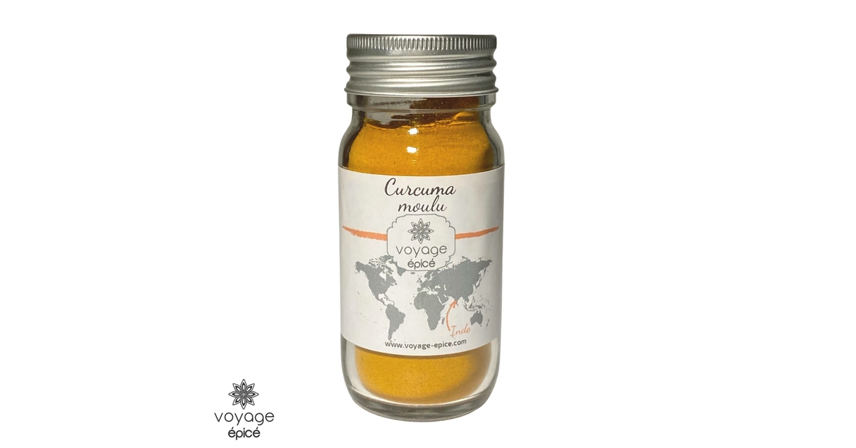 Curcuma moulu - pot de 70g - Achat, origine, bienfaits et cuisine