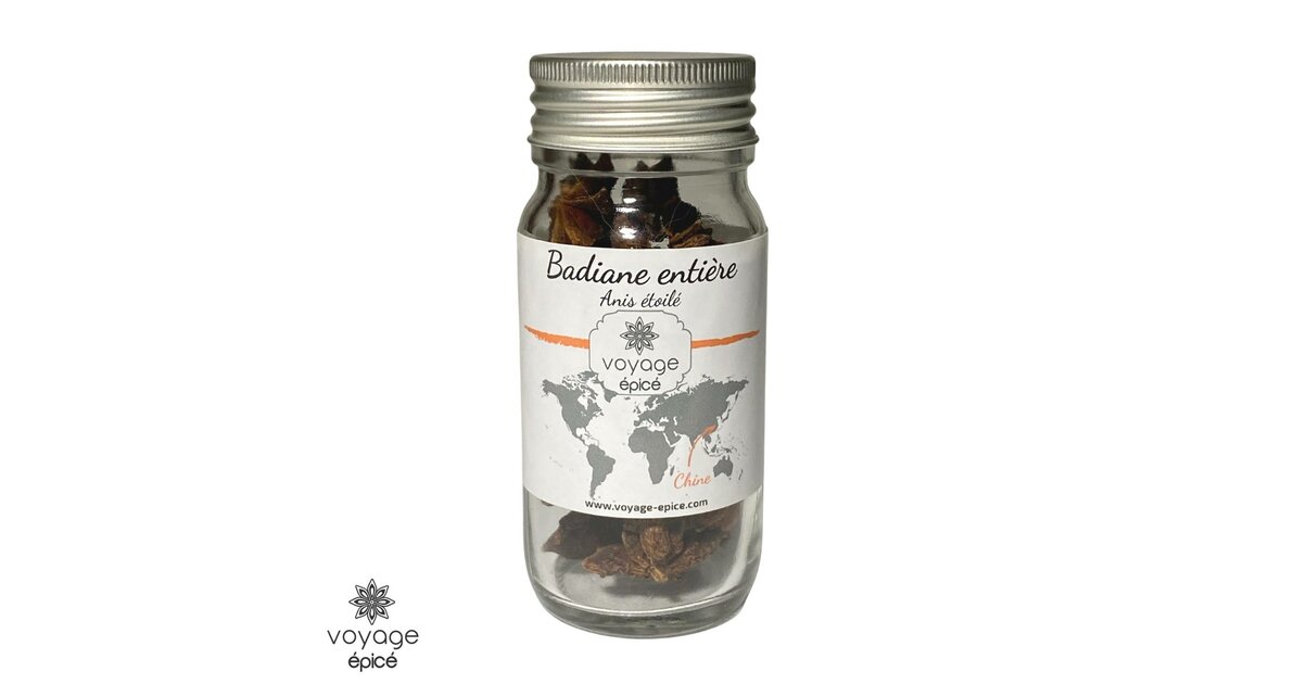 Badiane entière ou Anis étoilé - pot de 20g - Achat et cuisine