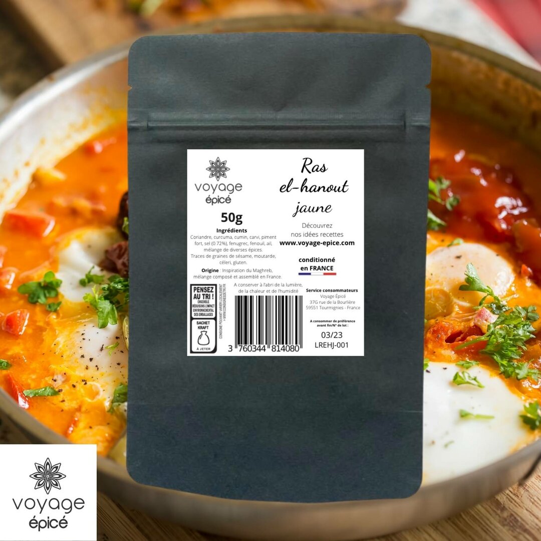 Ras el-hanout jaune - Achat au poids, origine, composition, cuisine