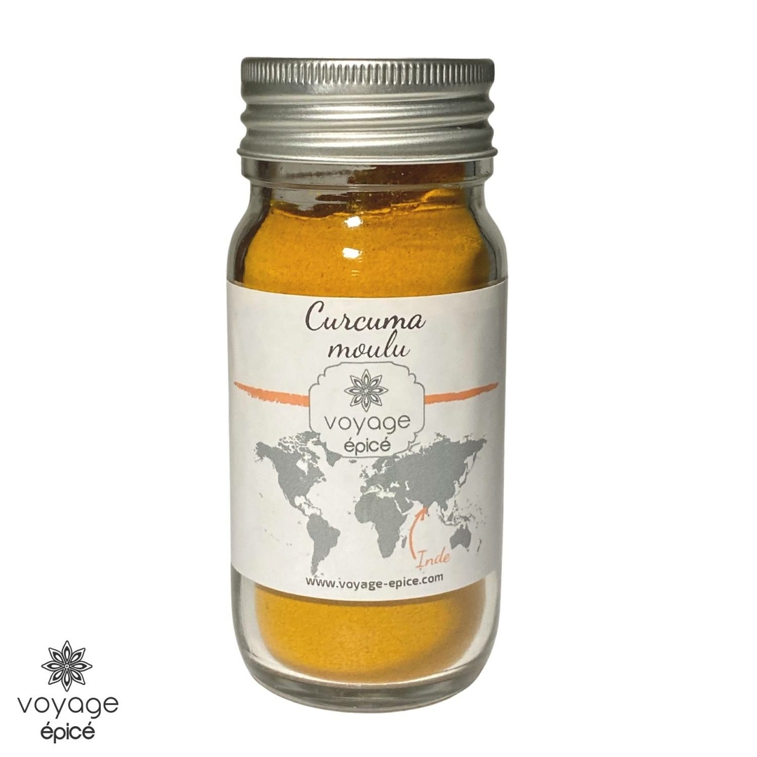 Curcuma moulu - pot de 70g - Achat, origine, bienfaits et cuisine