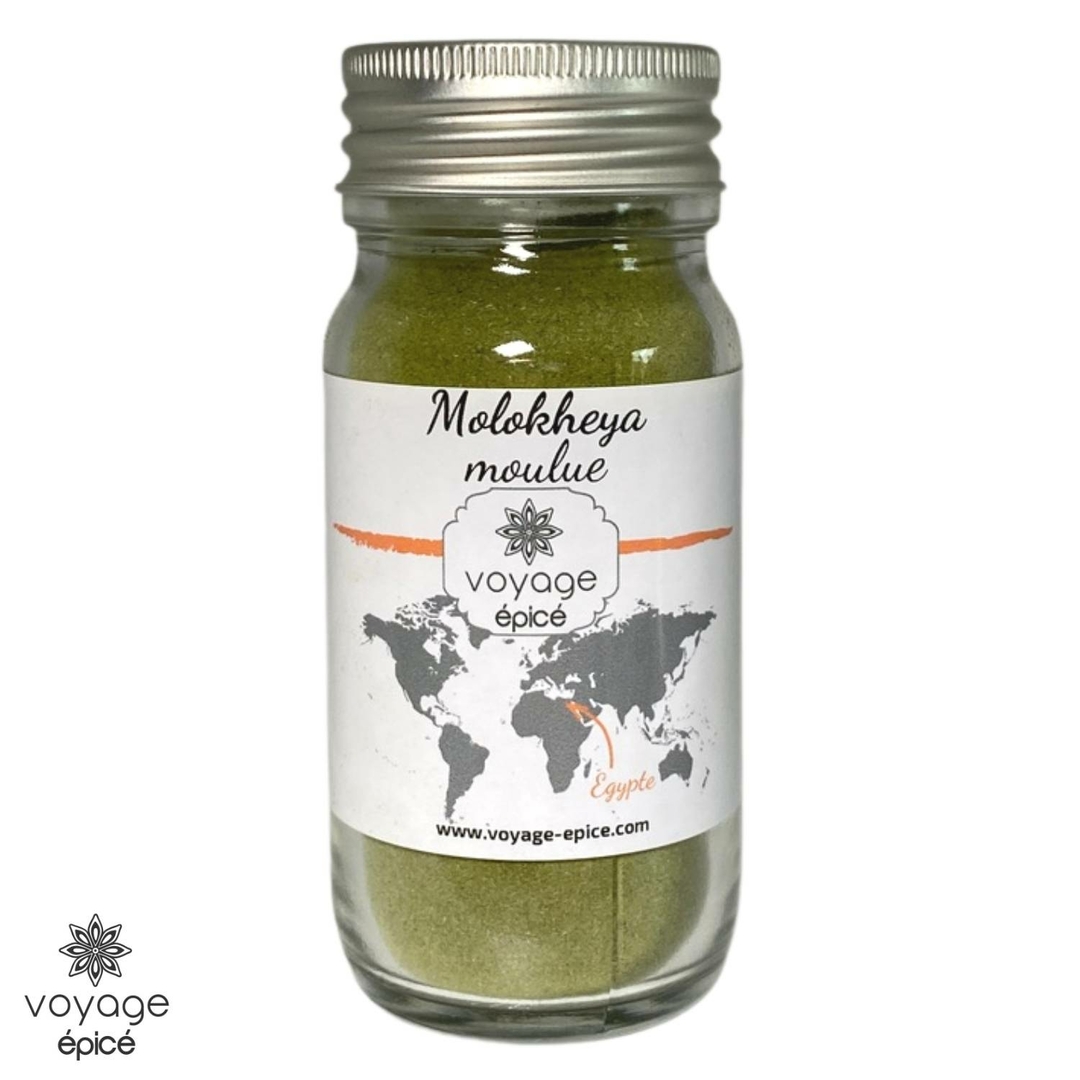 Molokheya - corète potagère moulue - pot de 40g - Achat et cuisine