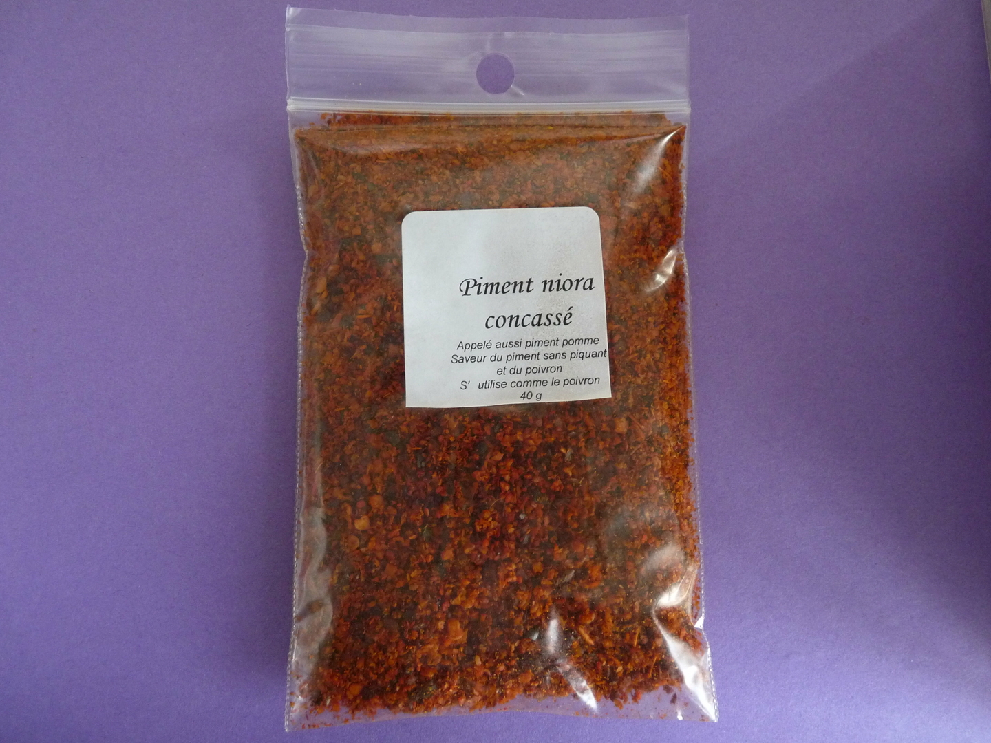 PIMENT NIORA 40 g Le piment qui ne pique pas
