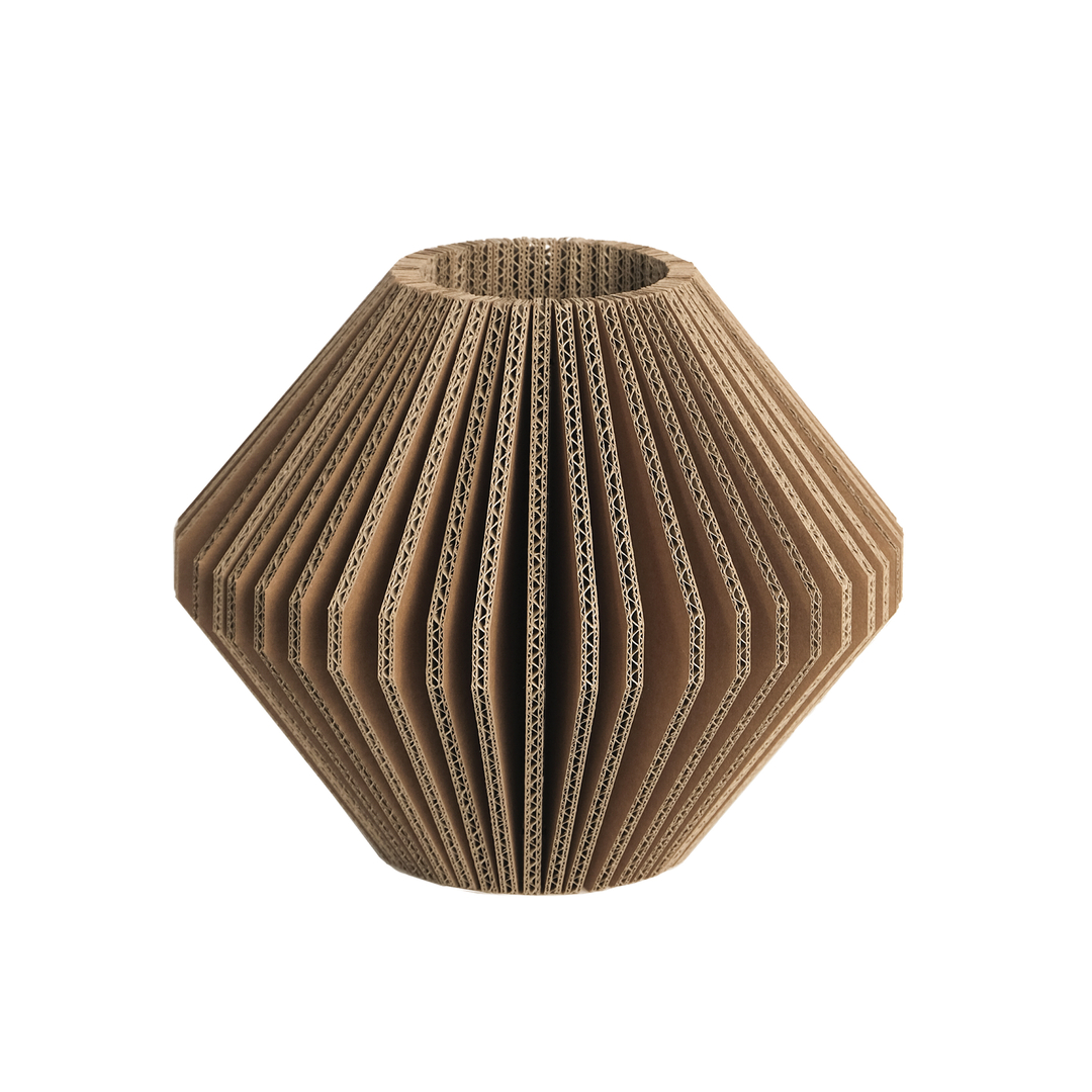 vase en carton - losange