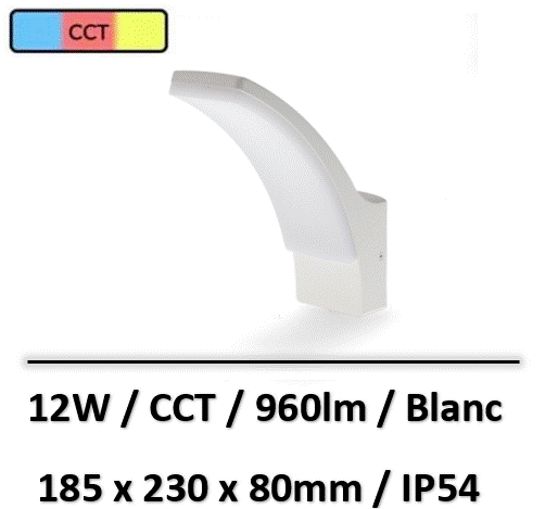 Ledme - Applique Led Murale Winnie White 12W - GA6171 - Appliques LED ...