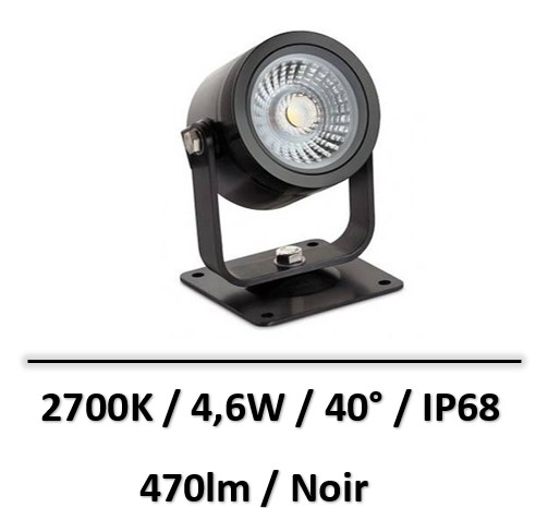 Indigo - Spot LED Sol/mural UL030 - IP68 4,6W - UL030BWBX27 ...