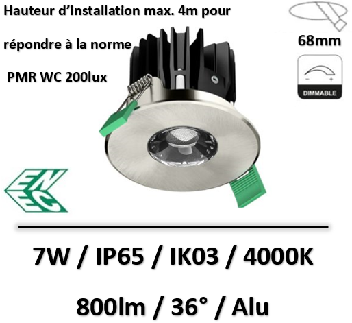 Philips - CoreLine Recessed Spot gen2, 7.2 W, D68 mm, 800lm, 4000 K ...