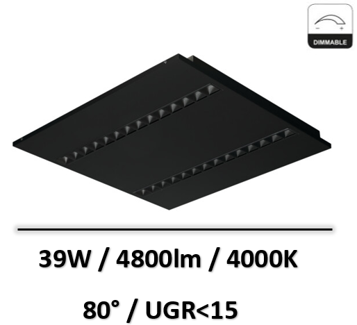 Kanlux - Luminaire LED encastré pour bureau 39W OFIS RST LED N1 - 36060 ...